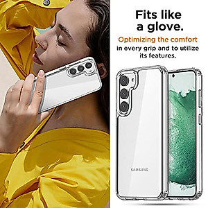 AICase for Samsung Galaxy S23 Plus Case Clear,Anti YellowingTransparent Shockproof Protective Phone Slim Hard PC Back+Soft TPU Bumper Cover for Samsung S23+/Plus 5G (6.6 inch) 2023