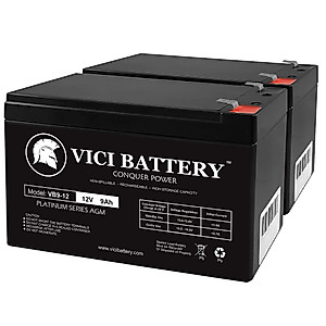 VICI Battery 12V 9Ah SLA Battery Replacement for Cyberpower CP1500AVRLCD - 2 Pack Brand Product