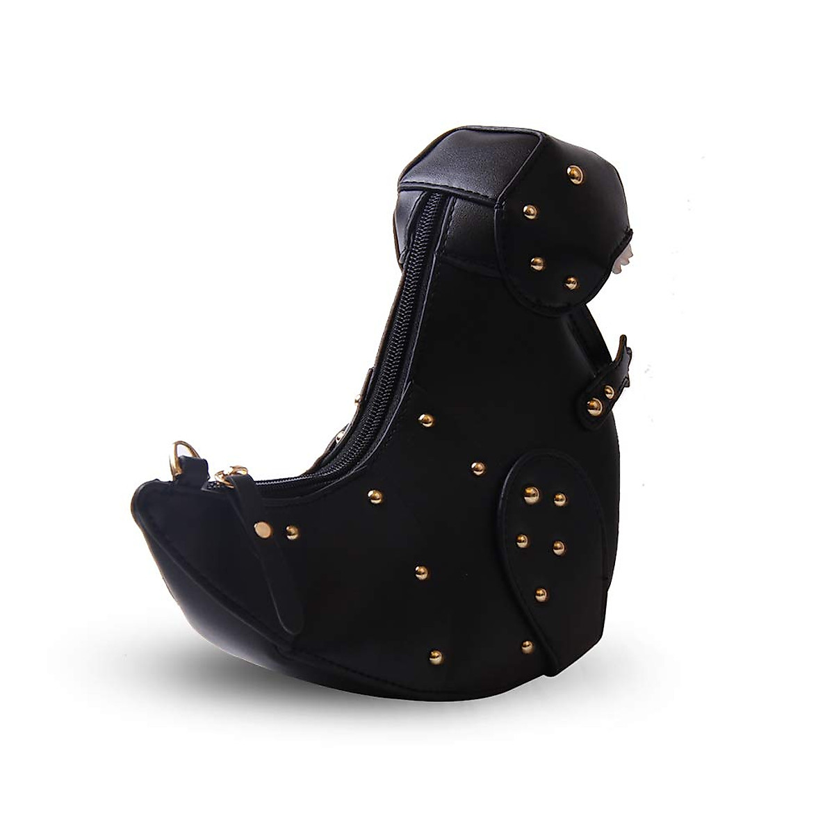 KUANG! Novelty 3D Dinosaur Purse for Women Leather Animal Shaped Studded Shoulder Crosbody Bag Bags Girls Anime Handbags