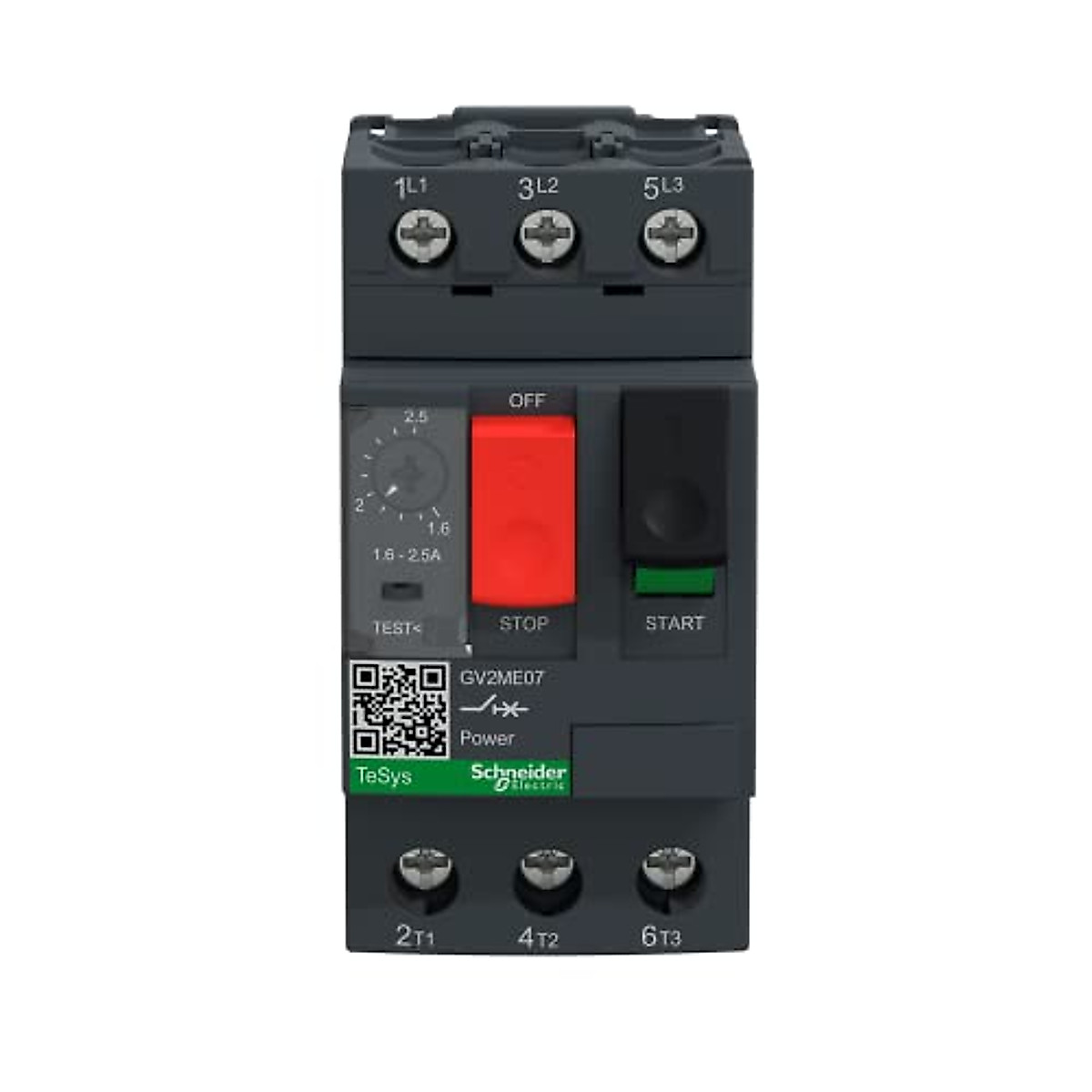 Schneider Electric Gv2me07 3P Motor Circuit Breaker 1.6-2.5A Gv2me07