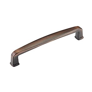 Richelieu Hardware BP810128BORB Charlemagne Collection 5 1/16-inch (128 mm) Center-to-Center Brushed Oil-Rubbed Bronze Transitional Cabinet and Drawer Pull Handle for Kitchen, Bathroom, and Furniture