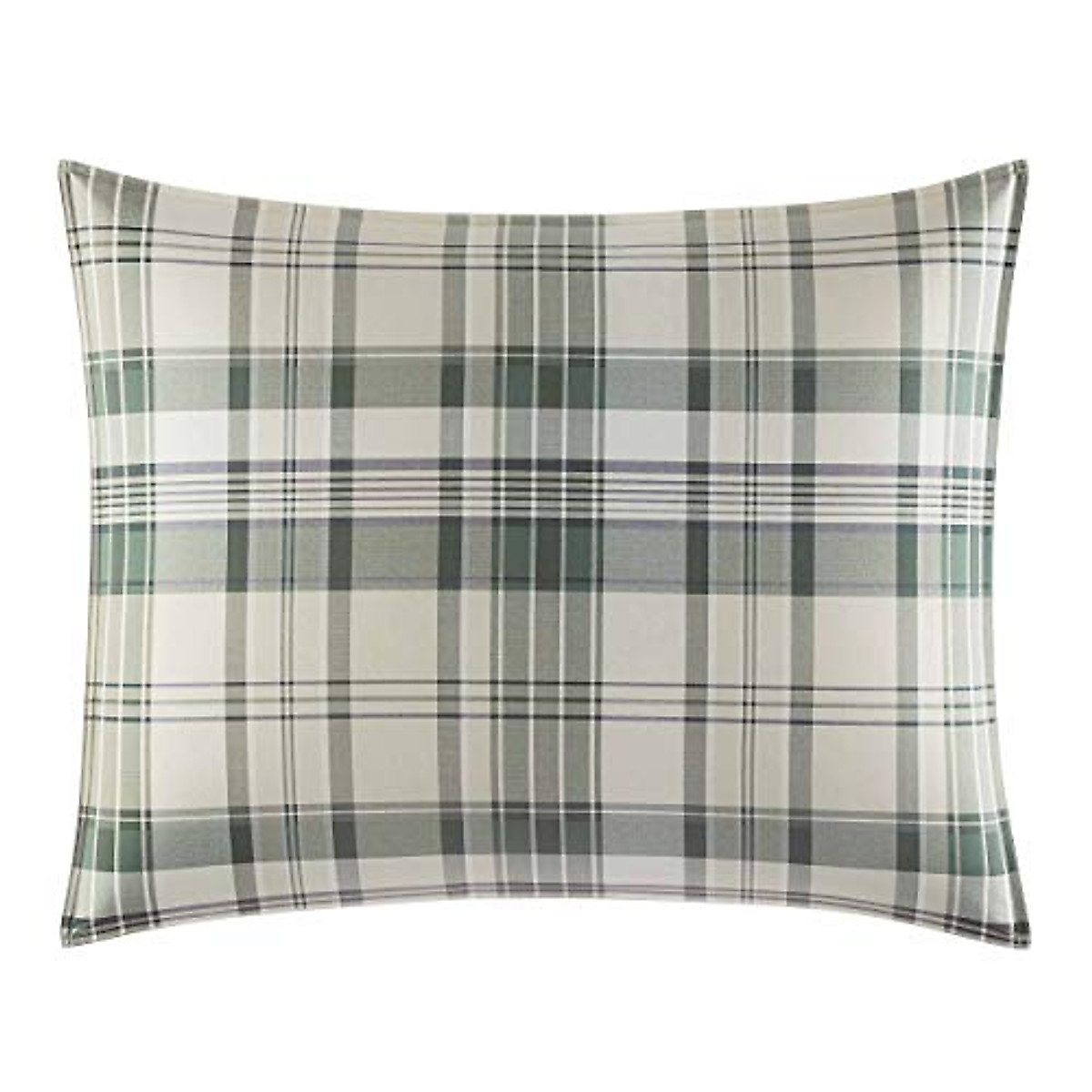 Eddie Bauer - King Comforter Set, Reversible Cotton Bedding with Matching Shams, Plaid Home Decor for All Seasons (Timbers Green, King)