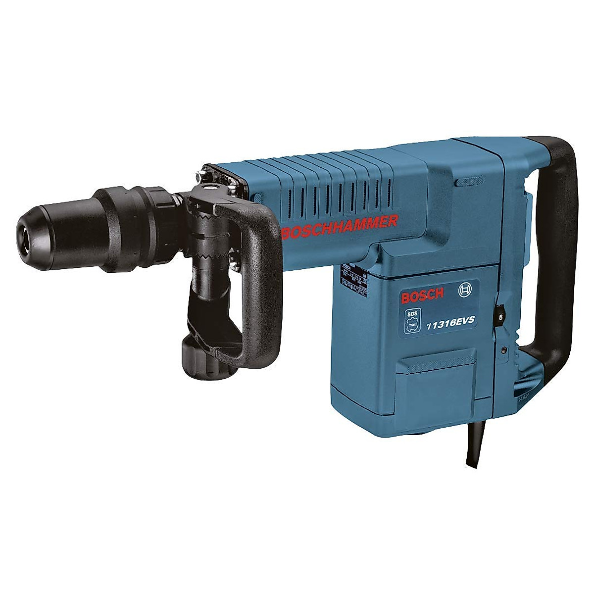 BOSCH 11316EVS SDS-Max Demolition Hammer, Bosch Blue and BOSCH HS1904 SDS-max 16" Rtec Bull Point Chisel