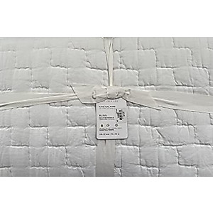 Pottery Barn Bliss Cotton Linen Blend Quilt ~King/California King~ White