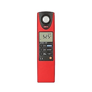 UNI-T UT382 Illuminometer Light Illumination Meter 20~20000 Lux 0~2000 Fc MAX/MIN Display Data Logging USB PC Software