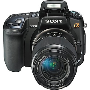 Sony Alpha DSLRA350X 14.2MP Digital SLR Camera with Super SteadyShot Image Stabilization with DT 18-70mm f/3.5-5.6 & DT 55-200mm f/4-5.6 Zoom Lenses