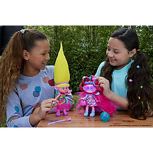 Mattel DreamWorks Trolls Band Together Fashion Doll & 10+ Accessories, Hairsational Reveals Viva with Transforming Hair Piece