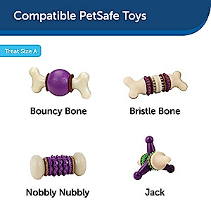 PetSafe Dog Treat Ring Variety Pack for Busy Buddy Toys – Breakfast, Lunch and Dinner – 15 Rings – Small