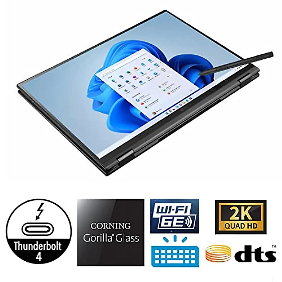 LG 2022 Gram 16" 2in1 Touchscreen Laptop, Intel i7 Evo Platform 12Core, IPS WQXGA Display, Wi-Fi 6E, Backlit KB, Thunderbolt4, Stylus Pen, HDMI Cable (16GB LPDDR5 5200MHz RAM | 1TB PCIe SSD)