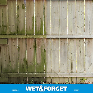 Wet & Forget Moss, Mold, Mildew, & Algae Stain Remover Multi-Surface Outdoor Cleaner Concentrate, Original, 128 Fluid Ounces