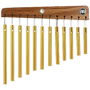 Meinl Percussion CH12 Gold Anodized Aluminum Alloy Single Row Chimes, 12 Bars