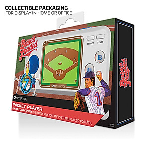 My Arcade Bases Loaded Pocket Player - Collectible Handheld Game Console with 7 Games (DGUNL-3278)
