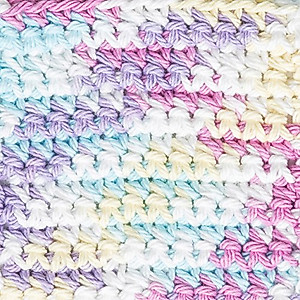 Bernat Handicrafter Cotton Scents Yarn, 1.5 oz, Gauge 4 Medium Worsted, Fleur De Lavane