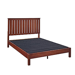 Decoro Walnut Color Wood Bed, Cal King