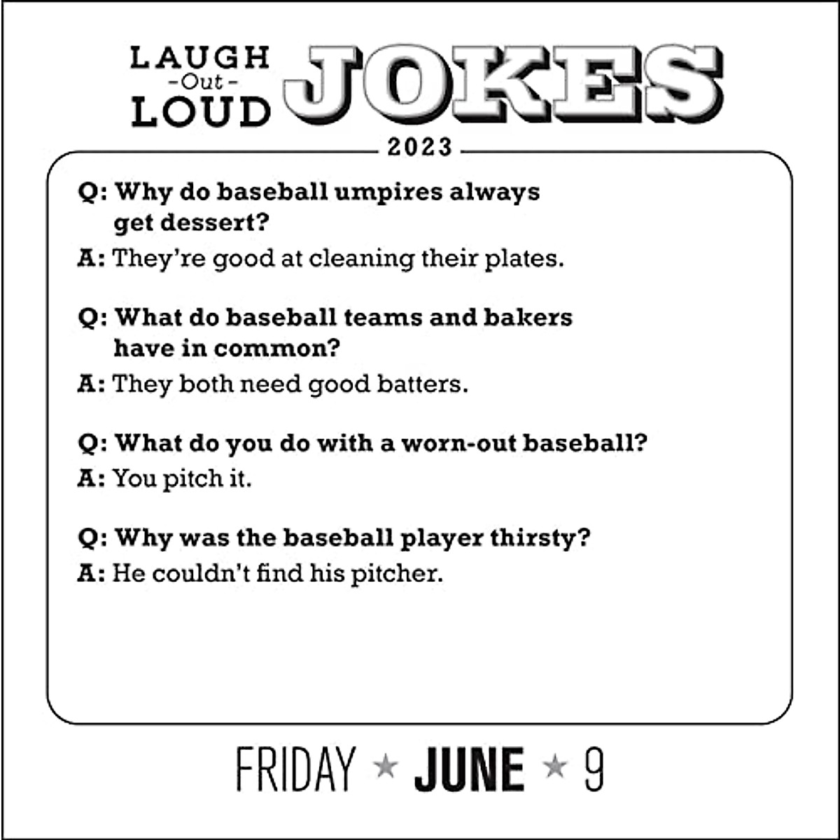 Laugh-Out-Loud Jokes 2023 Day-to-Day Calendar: 1,000 Punny Jokes