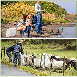 AKOLAFE 8 Pack Paint Buckets for Painting 2 Quart Paint Cans with Lids & Handles Empty Paint Cans 1/2 Gallon Paint Can Paint Pail Plastic Paint Containers for Leftover Paint Pigment Varnish Storage