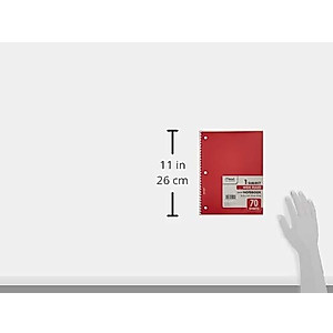 Mead Spiral Notebook, Wide Ruled, 1 Subject, 70 Sheets, 24 PACK
