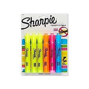 SHARPIE Accent Tank-Style Highlighters, 6 Colored Highlighters (25876PP)
