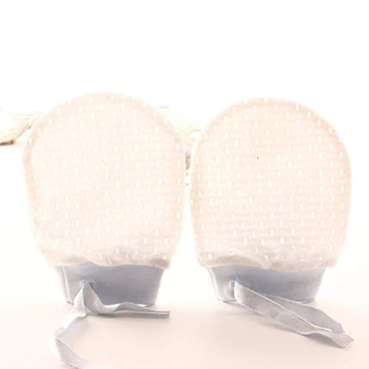 Adeimoo Baby Boy Girl No Scratch Silk Cotton Mittens Mesh Breathable Drawstring Gloves for Newborn Toddler Infants 8 Pack (Eyelet Mitten)