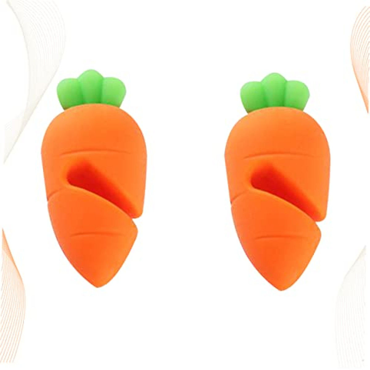 2pcs Kitchen Utensil Holder Silicone Spatulas Cakesicle Stand Soup Pot Lid Lifter Overflow Tools Silicone Clip Pot Carrot Pan Bracket Boil Guard Kitchen Tool Pot Cover Stopper
