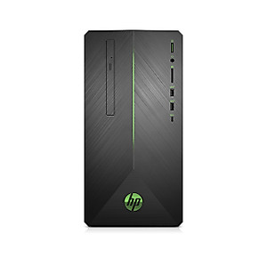 HP Pavilion Gaming PC Desktop Computer, AMD Ryzen 5 2400G, AMD Radeon RX 580, 8GB RAM, 1TB hard drive, Windows 10 (690-0020, Black)