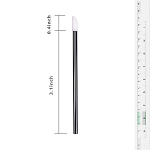 Disposable Lipstick Wands Applicators 600pcs - Disposable Lip Brushes Disposable Lip Wands ECBASKET Lipgloss Applicators Tester Wands Disposable Makeup Applicators Makeup Brushes Tool Kits Black