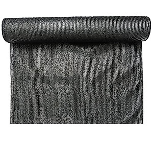 WindscreenSupplyCo 5'10" x 100 ft 60% Shade Cloth Roll for Covering Garden, Greenhouse, Patio, Canopy (Black)
