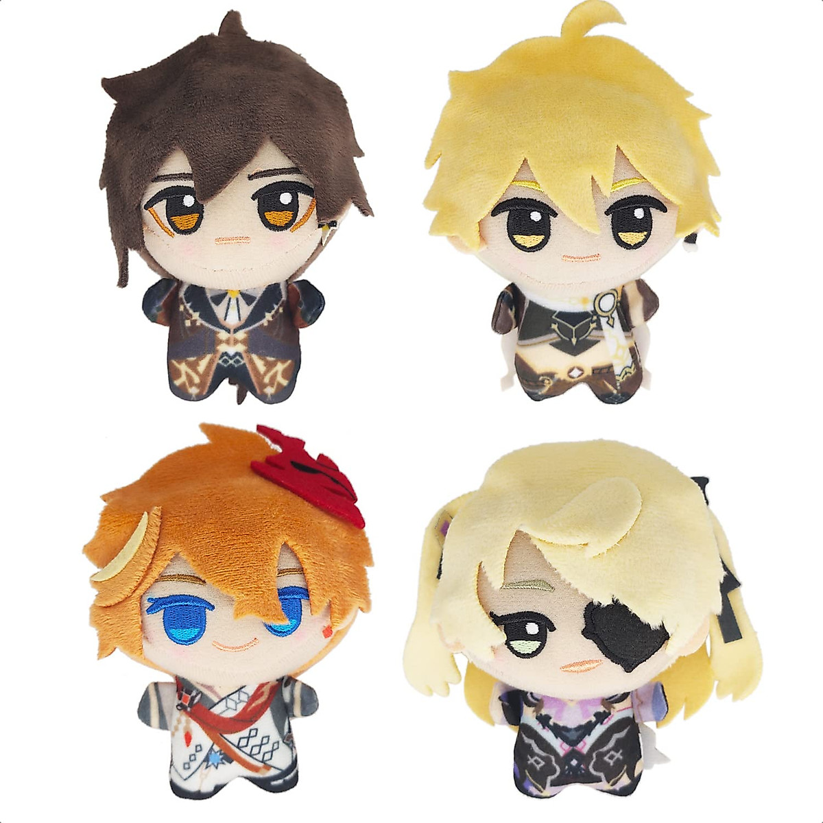KOOLIYA 4" Tartaglia Genshin Plush Doll Keychain