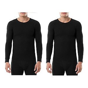 Hanes X-Temp 25439 Mens X-Temp Thermal Crew Size Extra Large - Black