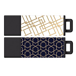 Centon DataStick Pro2 USB 2.0 Flash Drives, Assorted Colors, Pack Of 2 Flash Drives, C1-IPU2T32G2-5