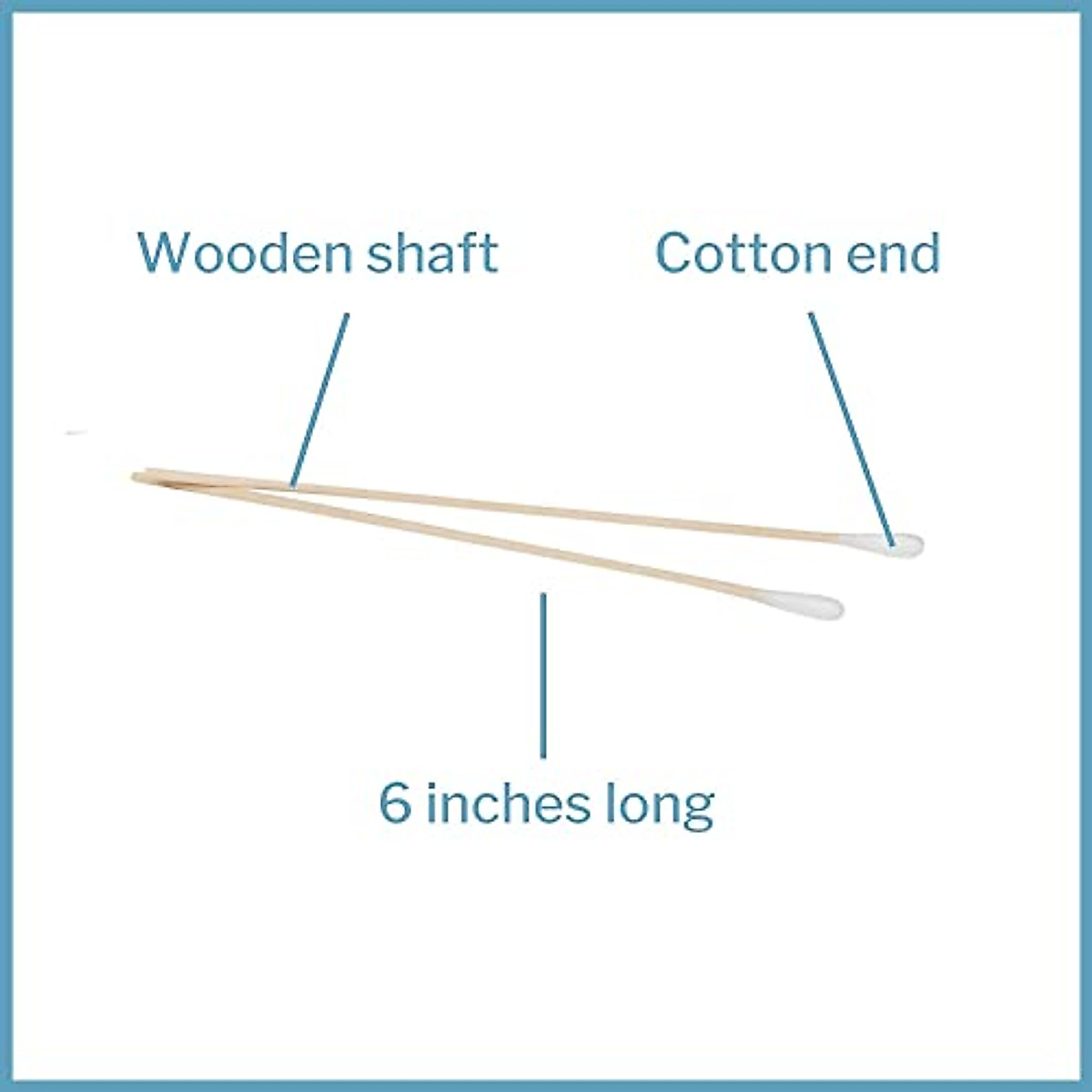 McKesson Cotton-Tipped Applicator Swabstick, Sterile, Wood Shaft, 6 in, 100 Count, 1 Pack