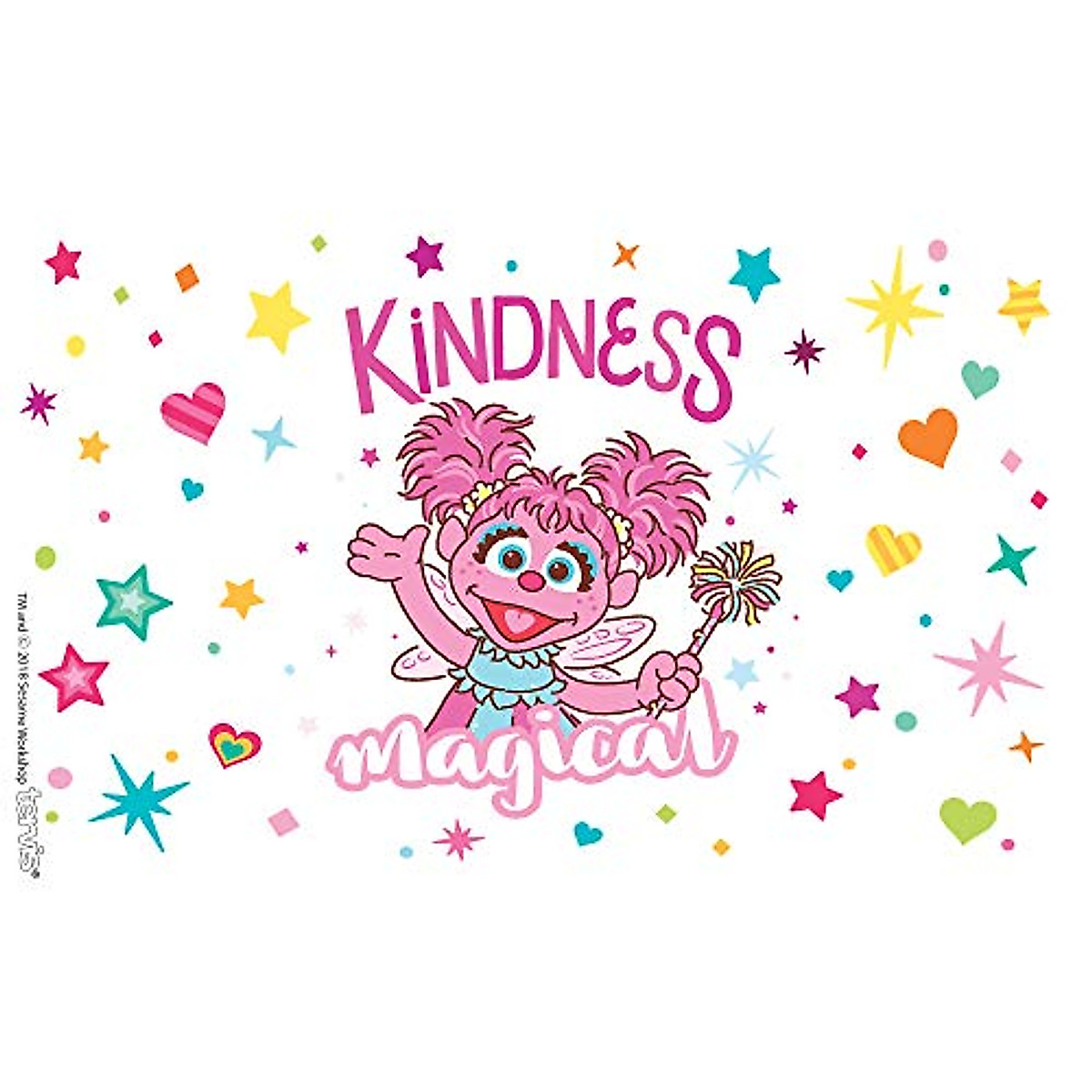 Tervis Sesame Street Made in USA Double Walled Insulated Tumbler Travel Cup Keeps Drinks Cold & Hot, 16oz, Abby Cadabby Kindness