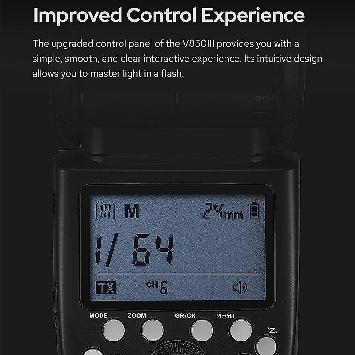 Godox V850III 2600mAh Li-ion Battery Camera Flash for Canon Sony Nikon Fuji Fujifilm Olympus Panasonic Pentax Camera Flash Speedlight Speedlite,for DSLR Cameras Digital Cameras with Standard Hot Shoe