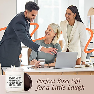 Boss Gifts for Women, Men, Gifts for Boss- 9oz Aromatherapy Lavender Scented Soy Wax Candle- Cool Gifts for Bosses, Boss Lady Gifts for Women, Best Boss Gifts, Boss Birthday Gifts, Boss Christmas Gift