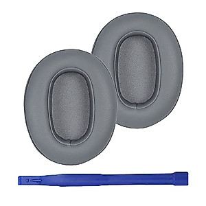 WH-XB900N Replacement Ear Pads Potein Leather Earpads Cover Quite-Comfort Sponge Ear Cushion Pad Earmuff Repair Parts Compatible with WH-XB900N On-Ear Headphone(Grey