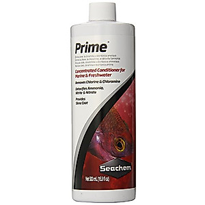 Seachem Prime Fresh and Saltwater Conditioner - Chemical Remover and Detoxifier 16.9 fl. oz