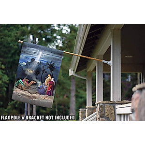 Toland Home Garden 109723 Star Of Bethlehem Christmas Flag 28x40 Inch Double Sided Christmas Garden Flag for Outdoor House Winter Flag Yard Decoration