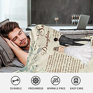 to My Son and Daughter in Law Gifts Ideas on Wedding Day from Mom Dad - Wedding Engagement Birthday Gifts for Son and Daughter in Law Throw Blanket Flannel Fleece Soft Warm for Bed Sofa 60”x50”