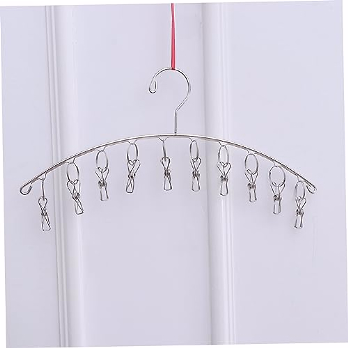 Cabilock 2 Pack Drip Hanger Clothes Clips Laundry Drying Rack Clothes Hanger Laundry Hanger Socks Rack Coat Hanger Clothespin arc