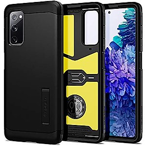 Spigen Tough Armor [Extreme Protection Tech] Designed for Samsung Galaxy S20 FE 5G Case (2020) - Black