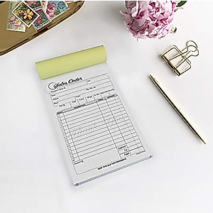 Cosco® Sales Order Form Book with Slip, Artistic, 4 1/4" x 7 1/4", 2-Part Carbonless, 50 Sets (074015)