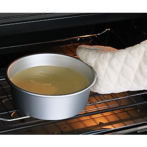 New Star Foodservice 32123 Terry Cloth Oven Mitts, Up to 400F, 13-Inch, Set of 2