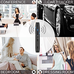 MADELONE Anti Spy Detector - for Wireless Audio Bug Camera, Bug Detector, Privacy Protector, 5 Levels Sensitivity, Portable Pen Shape for Home Office Travel