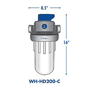 Culligan WH-HD200-C Whole House Water Filter System 1” Inlet/Outlet – Improve Tap Water Taste, Remove Sediment, Protect Appliances