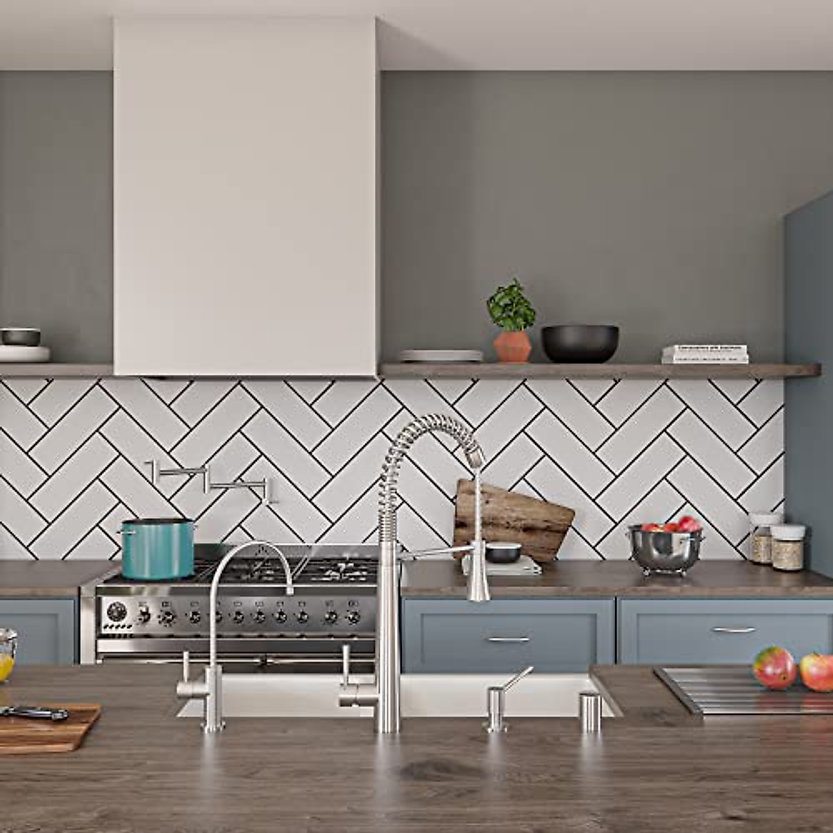 ALFI brand AB3618DB-W Smooth Thick Wall Fireclay Double Bowl Farm Sink, 36", White