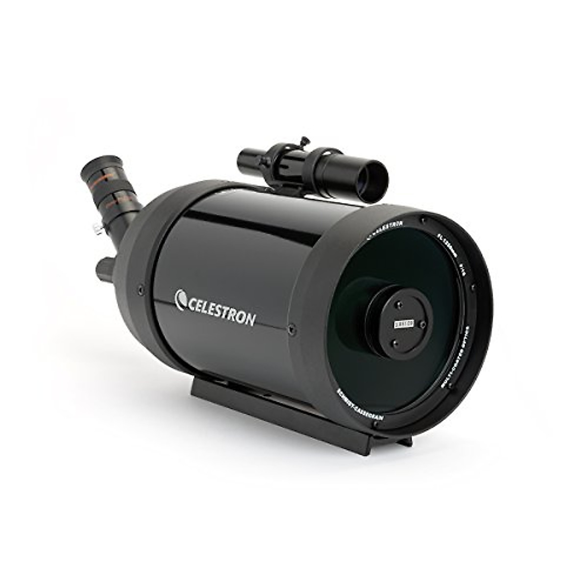 Celestron – C5 Angled Spotting Scope – Schmidt-Cassegrain Spotting Scope – Great for Long Range Viewing – 50x Magnification with 25mm Eyepiece – Multi-Coated Optics – Rubber Armored