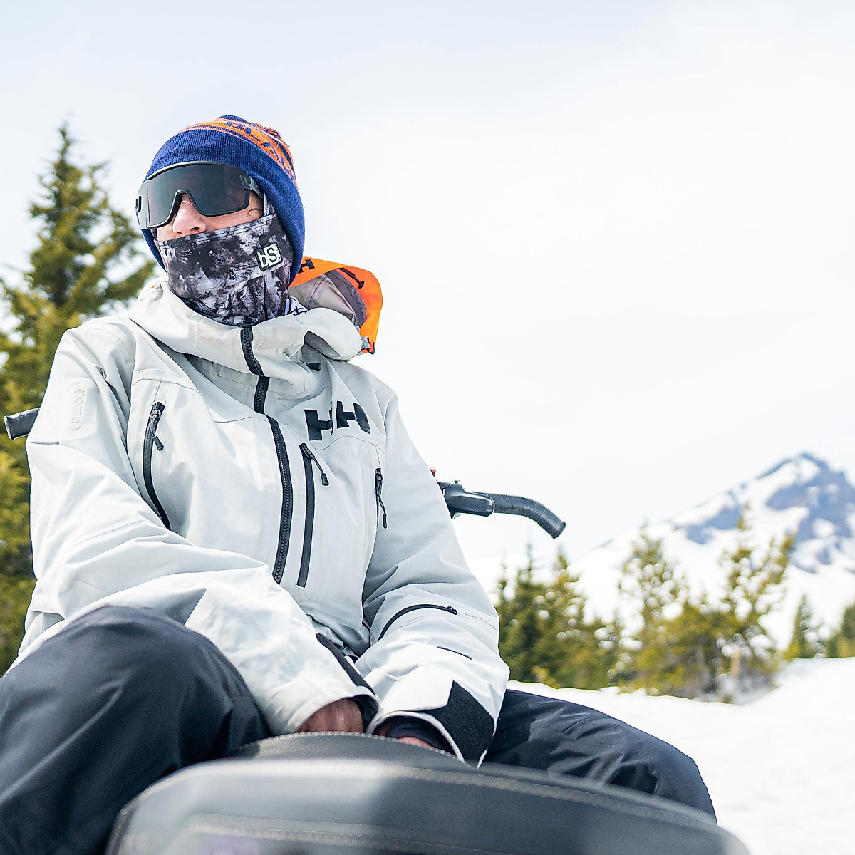 BLACKSTRAP Hood Balaclava Face Mask, Dual Layer Cold Weather Headwear for Men and Women (Floral Retro)