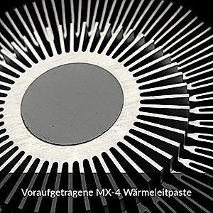 ARCTIC Alpine 17 LP - Low-Profile Intel CPU Cooler, Intel LGA 1700, 92 mm PWM Fan, Low Installation Height: 42.9 mm, 4-pin Connection, 300-3000 RPM, Tool-Free Push-pin Installation, Top Blower