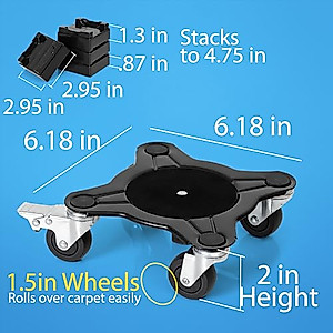 Heavy Duty Furniture Movers with Wheels-Set of 10, Furniture Dolly&Lifter Tool with 2000 lbs Load Capacity, Easy Sliders Dolly for Moving Appliances, Sofa, Tables, Refrigerators, Cabinet, and Piano