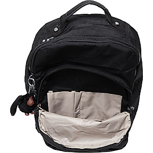 Kipling Seoul Go Laptop, Padded, Adjustable Backpack Straps, Zip Closure (One Size, Black Tonal)